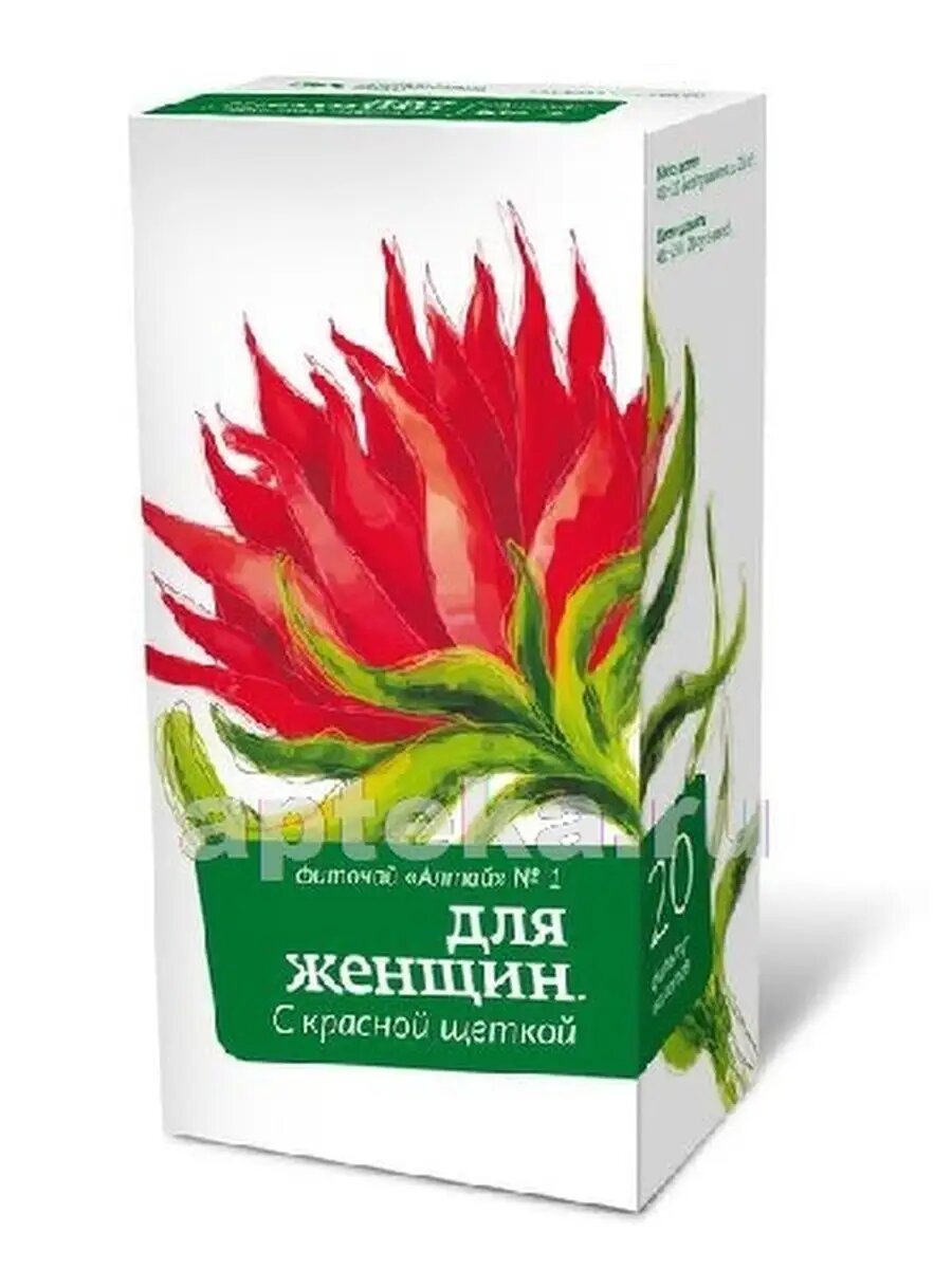 Фиточай алтай № 1 для женщин красная щетка 2 гр 20 шт. ф/п