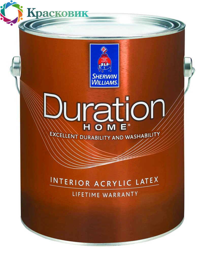 Краска Sherwin Williams Duration Home интерьерная моющаяся матовая 3,78л Белая