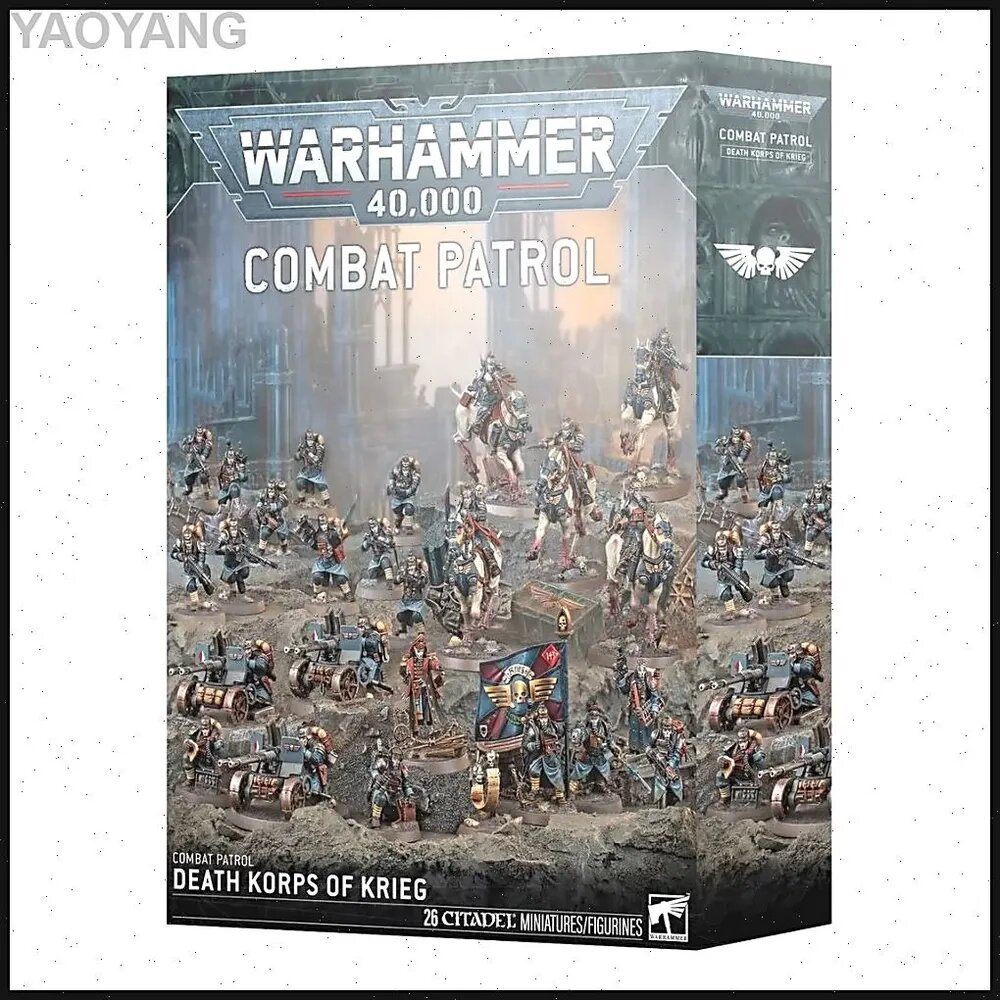 Warhammer 40000 миниатюры Combat Patrol Death Korps of Krieg набор для сборки сложная модель масштаб 1/96 пластик возраст от 12 лет