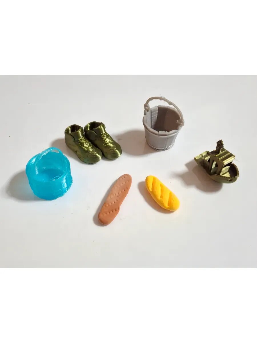 Набор миниатюр - 6 шт, для ватной игрушки