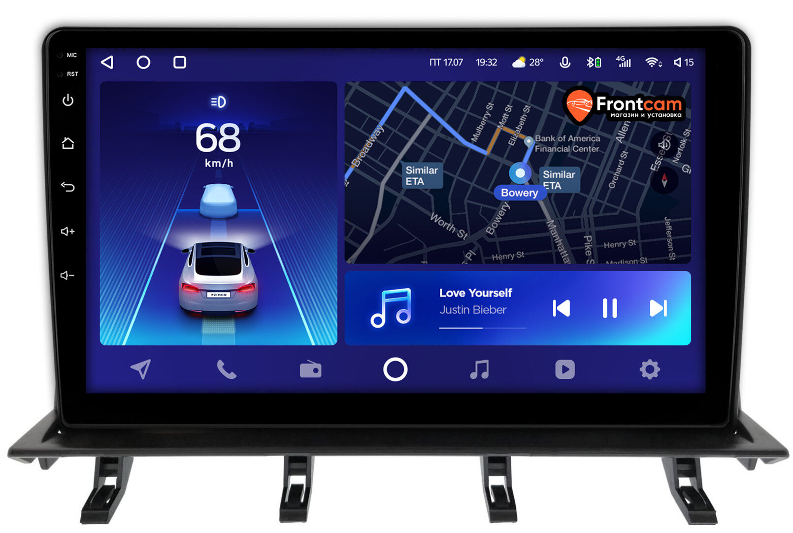 Штатная магнитола Teyes CC2 PLUS 6/128 10" RM-10-3353 Mazda Demio 2 (DY), 2 (DY) 2002-2007 (взамен верхнего бардачка) Android 10 (4G-SIM, DSP, QLed)