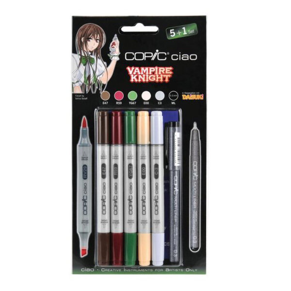 Набор маркеров "COPIC CIAO Vampire Knight" (5+1 шт)