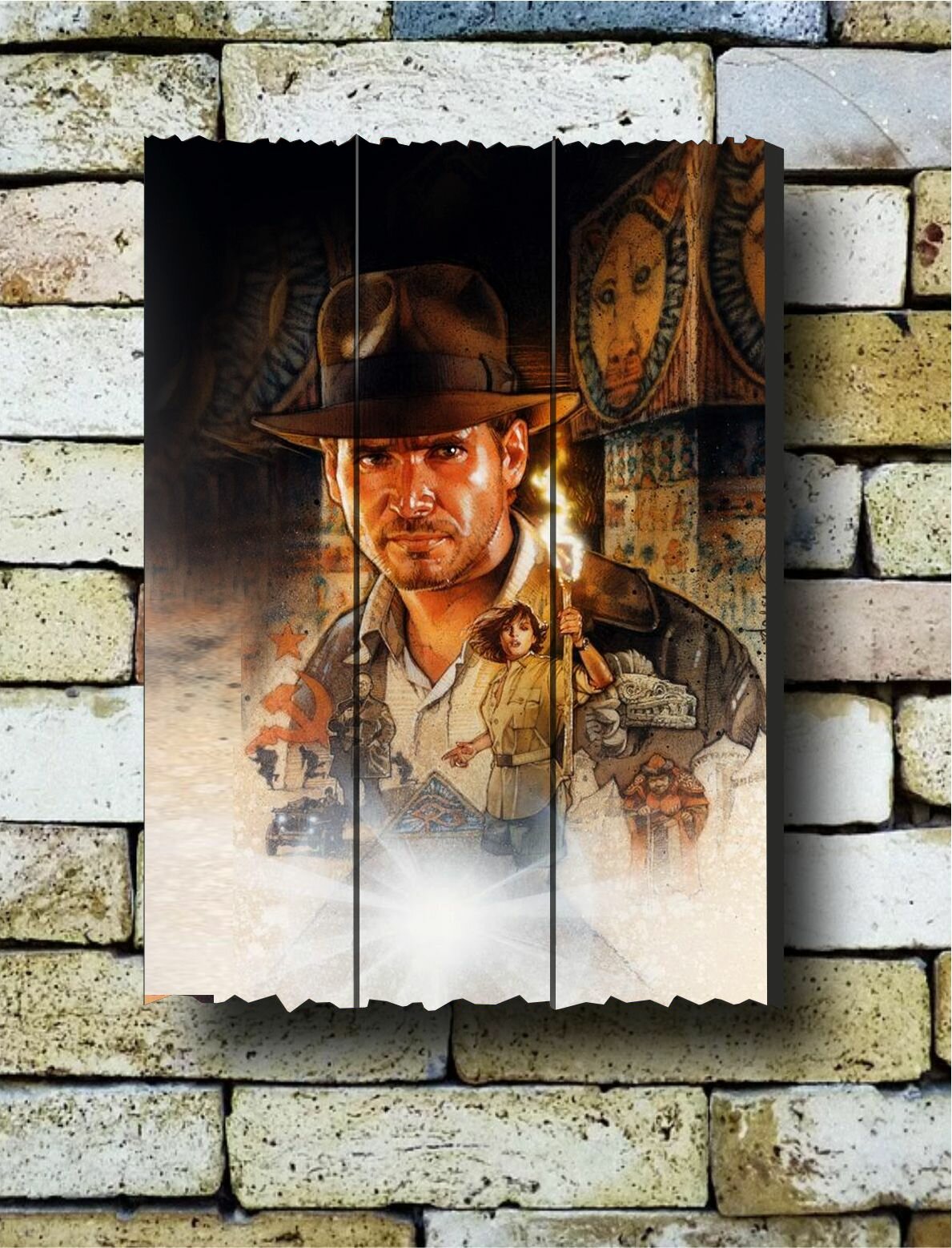 Картина на досках Индиана джонс 3 Indiana Jones Гаррисон Форд