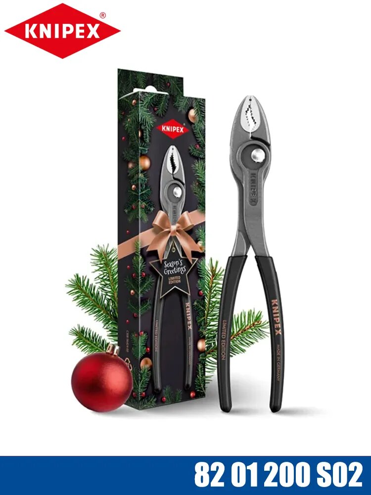 Щипцы для карпа KNIPEX 82 01 200 S02 TwinGrip Защита от защемления Регулируемый Прочный и долговечный