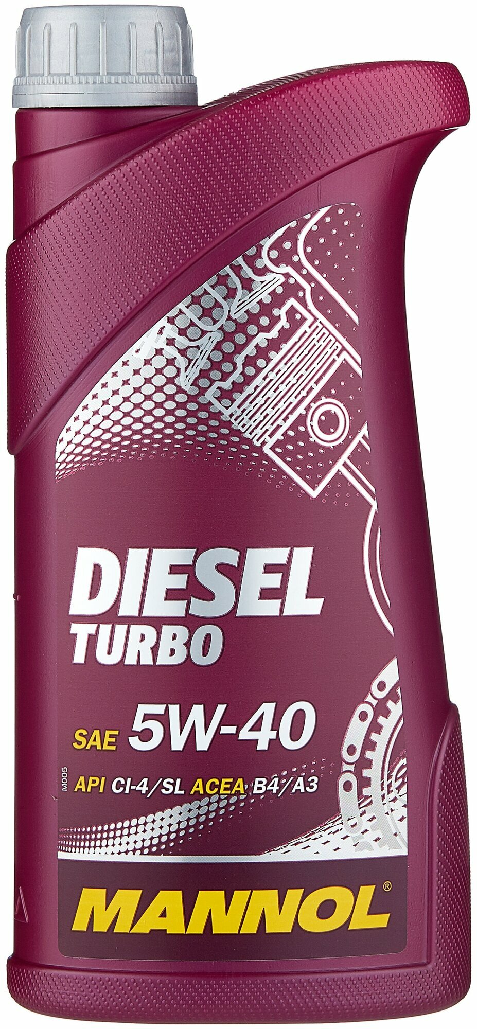 Масло моторное синтетическое MANNOL Diesel Turbo 5W40 1 л 1010