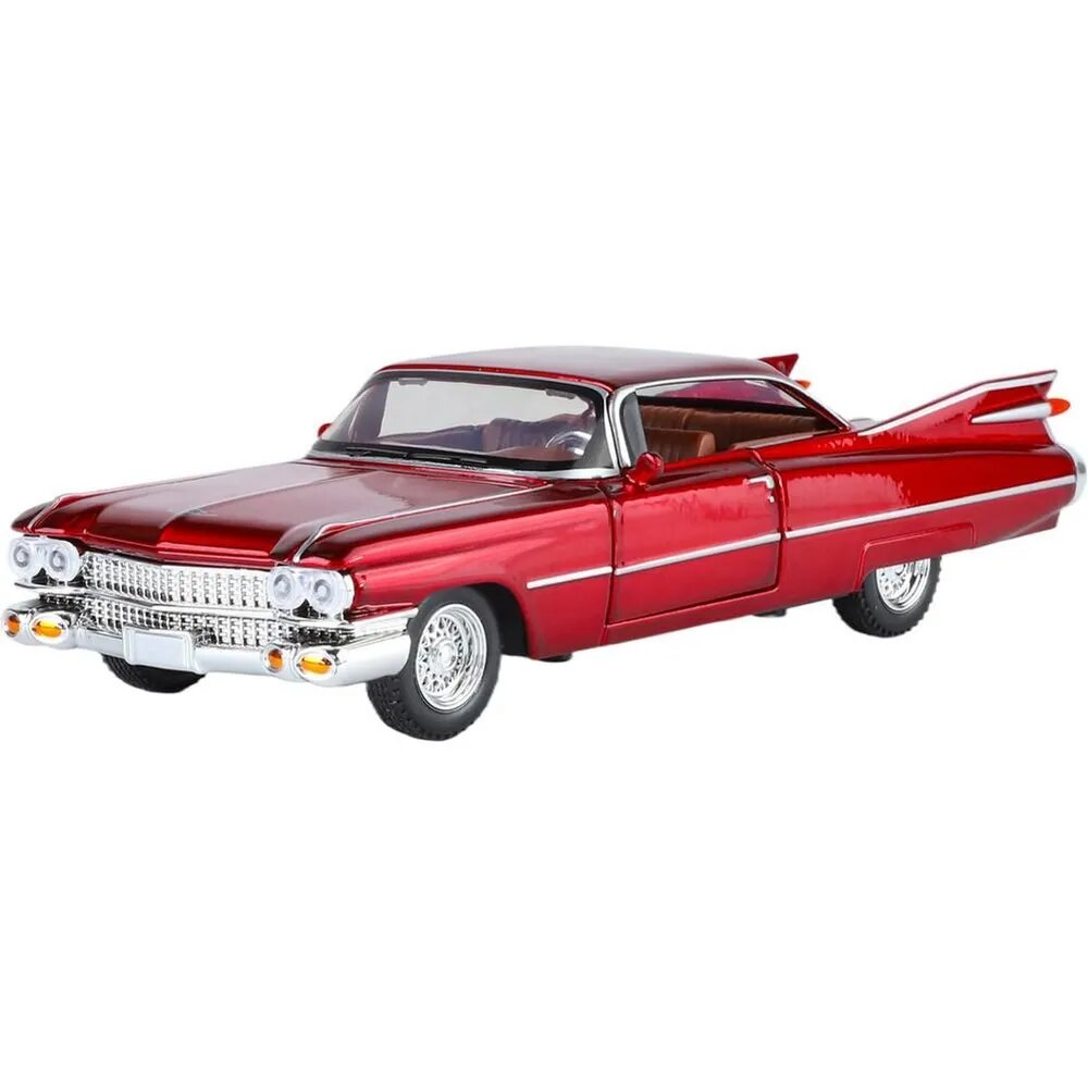 Металлическая модель автомобиля Cadillac Eldorado 1959, сплав цинка, открывающиеся двери, звук и свет, инерционная машинка