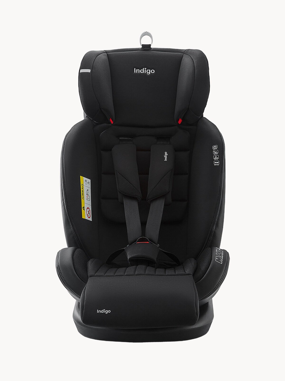 Автокресло Indigo MAX-X Isofix растущее, 0-36 кг, гр. 0,1,2,3, черный