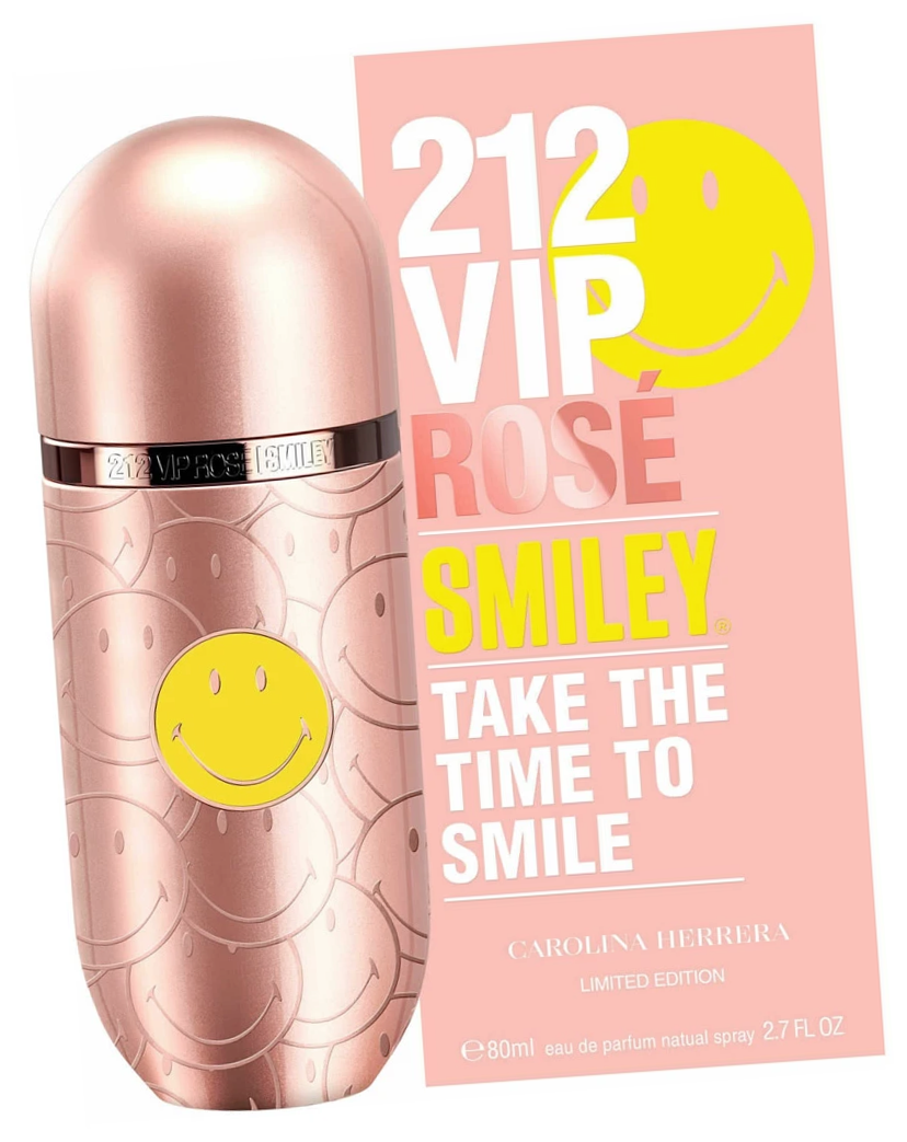 Духи Carolina Herrera 212 VIP Rose Smiley 80 мл для женщин - Каролина Херрера 212 Вип Роуз