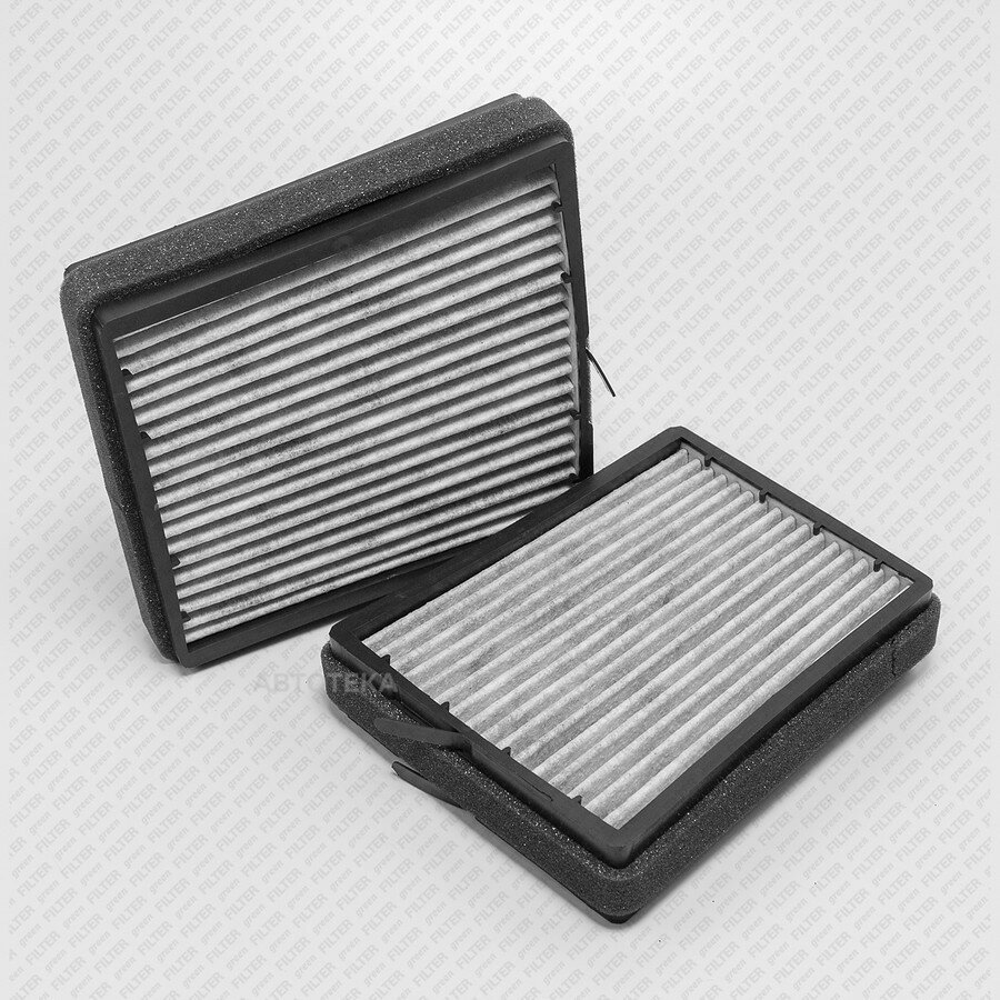 Фильтр салона MB W203 00- угольный (компл. 2шт.) GREEN FILTER IF0278K