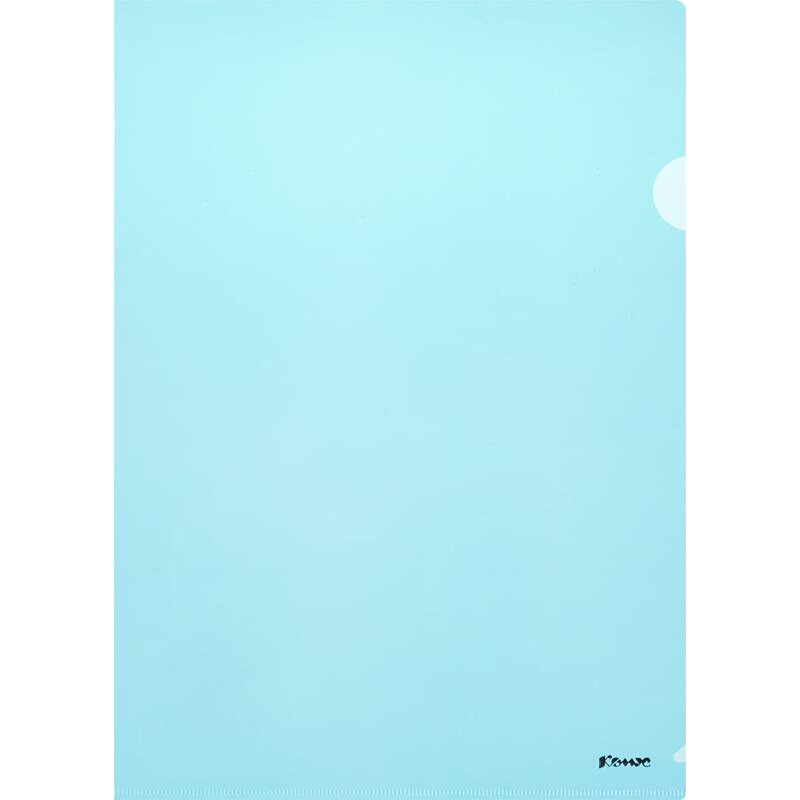 Папка уголок Комус А4 180мкм (синий) 164495