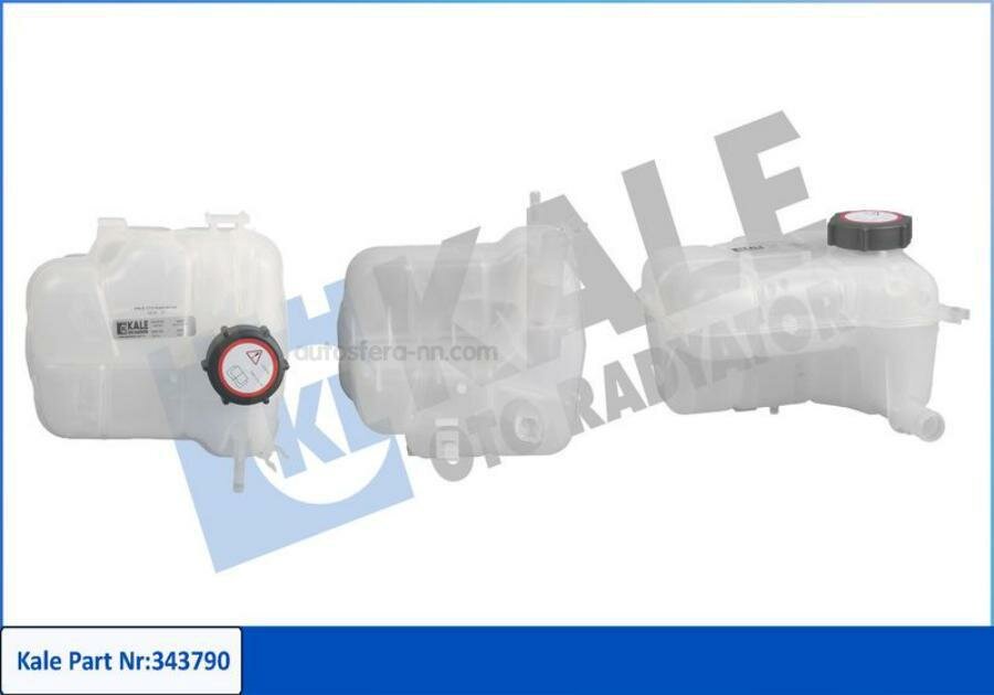 KALE 343790 Бачок расширительный для а/м Opel Astra J (10-)/Chevrolet Cruze (09-), Orlando (10-) с крышкой