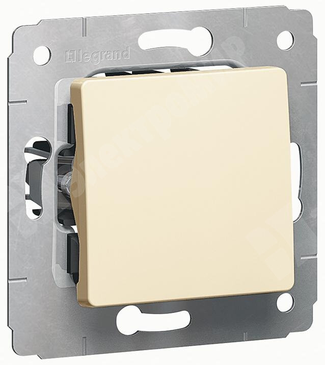 Legrand Механизм выключателя 1-кл. СП Cariva 10А IP20 250В авт. клеммы сл. кость Legrand 773756