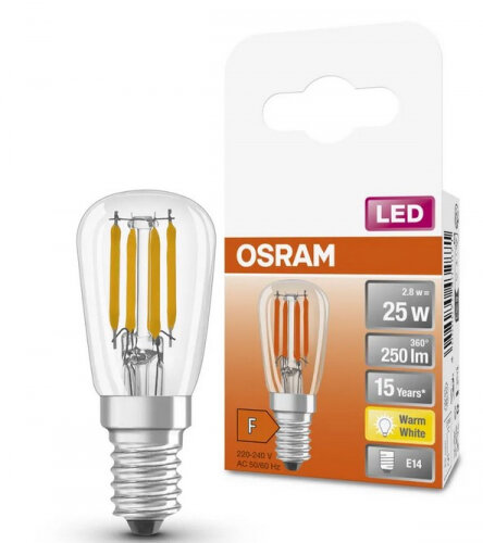 Светодиодная лампа Ledvance-osram OSRAM PT2625 2,8W/827 220-240V FIL CL E14 250lm d26*63mm 15000h