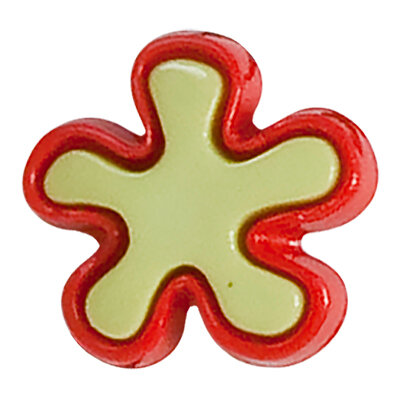 Пуговица "Gamma" AY 9900 28 " ( 18 мм) №874/024 салатовый/оранжевый