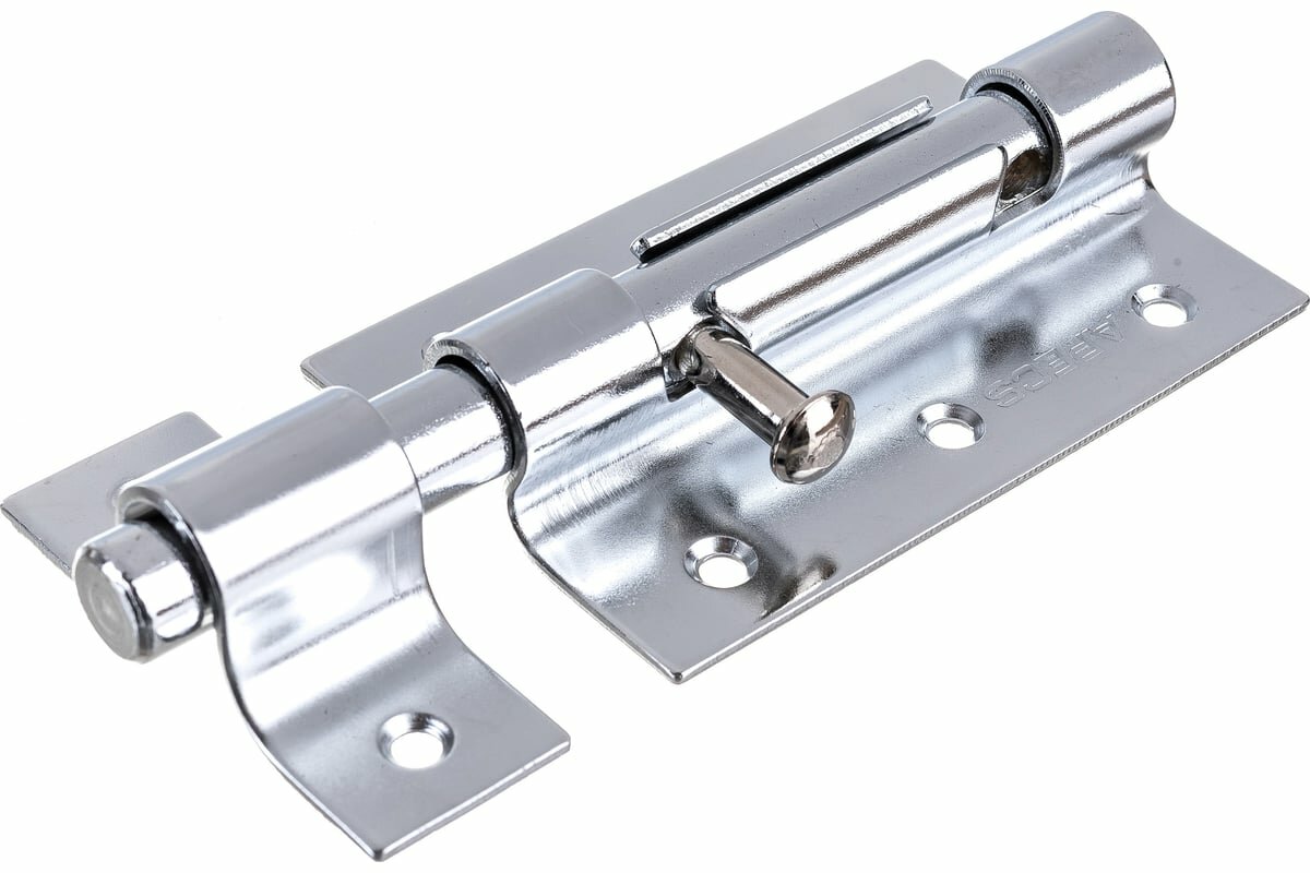 APECS DB-02-100-CR 11521 Шпингалет дверной, хромированное покрытие, с креплением