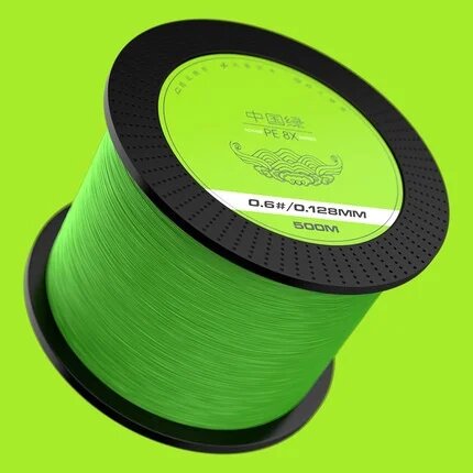 Леска плетеная Never Fade 0.32mm, 500m, 16KG, Зеленая