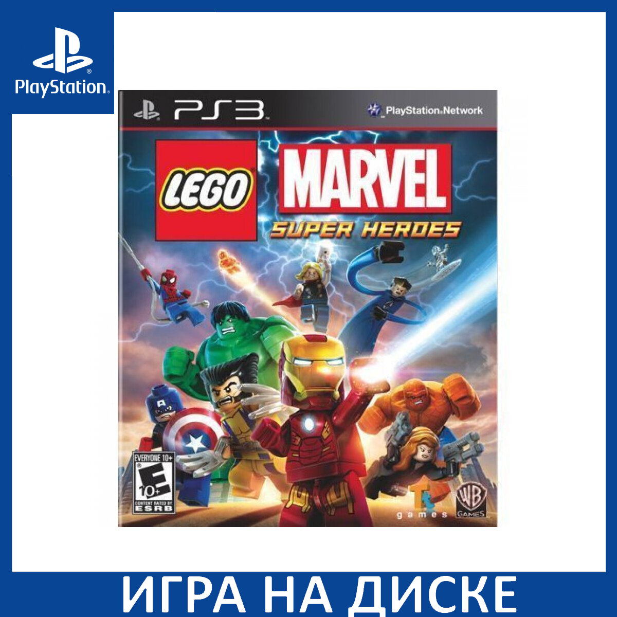 Игра LEGO Marvel: Super Heroes PS3 Английский язык Диск на PlayStation 3 уценка