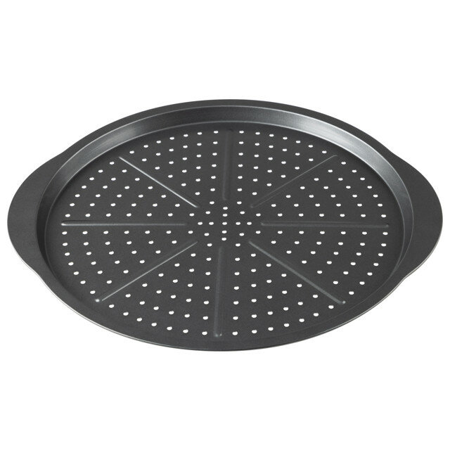 MALLONY Антипригарная форма для пиццы из стали 38,5х35х1,8 см для выпечки дома