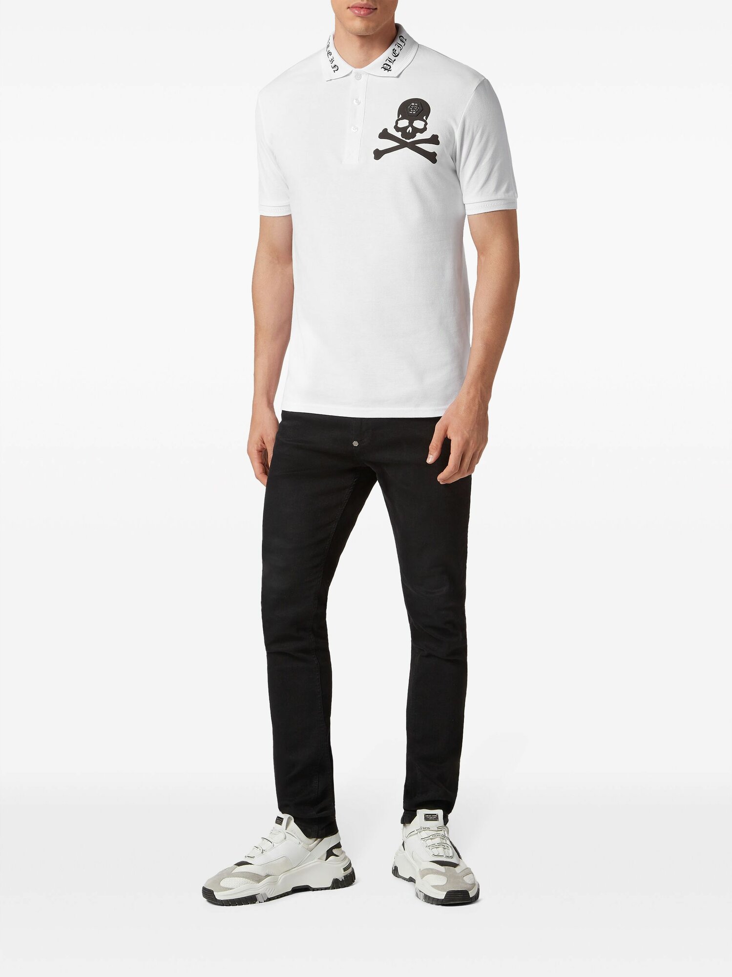 Рубашка PHILIPP PLEIN Skull, размер 60, white — фото 1