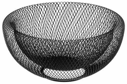 Корзина EL Casa для фруктов "Черная" 24,5*24,5*12 см