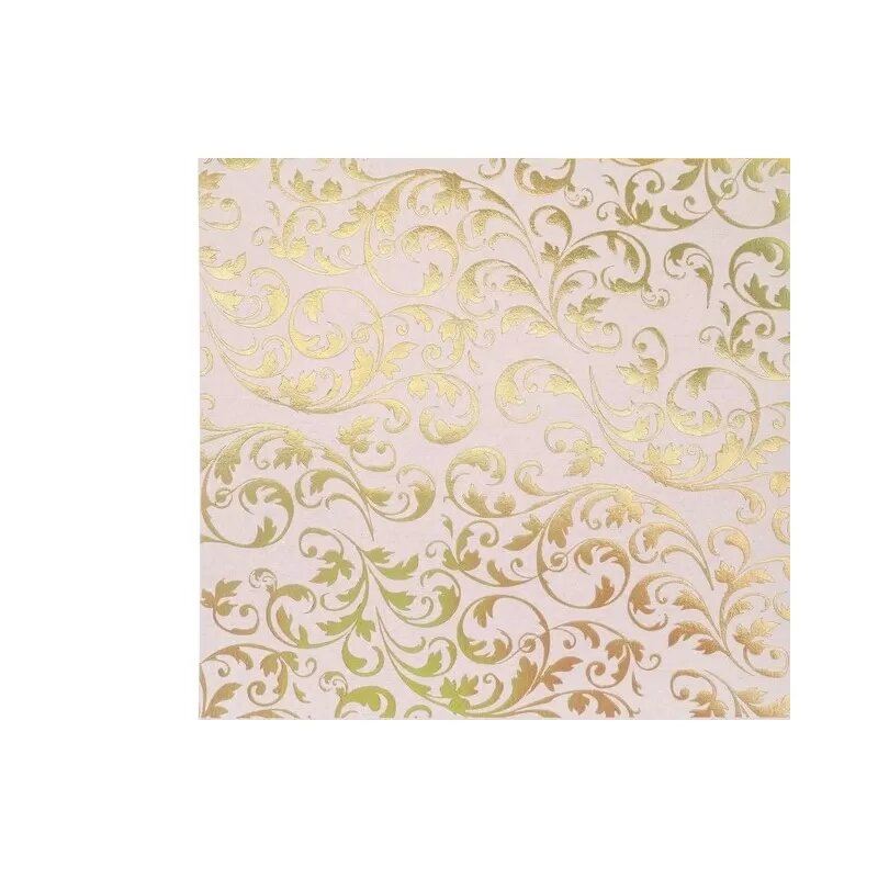 Бумага для скрапбукинга с фольгированием «Золотые узоры», 15.5 × 17 см, 250 г/м