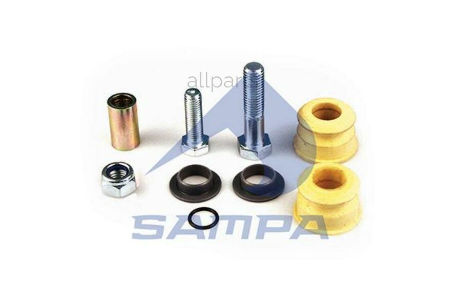 SAMPA 040551 р/к подвески кабины!1втулка (м), 2втулки (п),2втулки (р),2болта, гайка \Scania 3-Serie