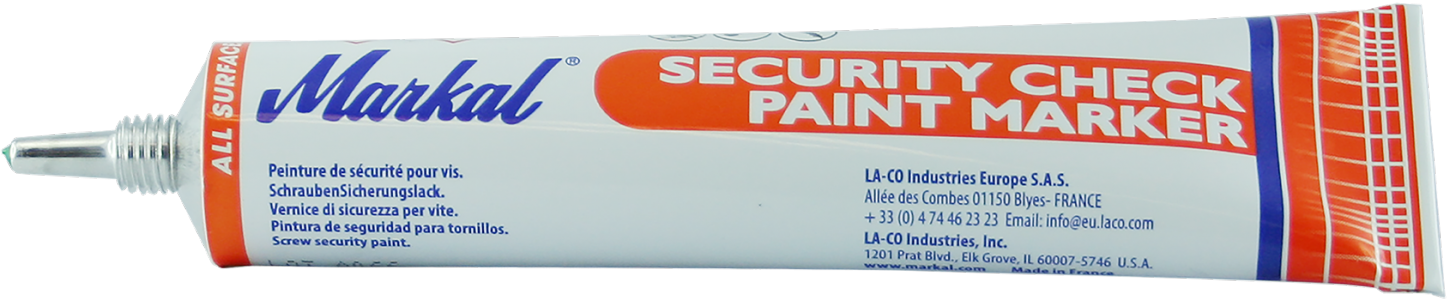Маркер промышл. для контроля раскручивания болтов MARKAL SECURITY CHECK оранж.
