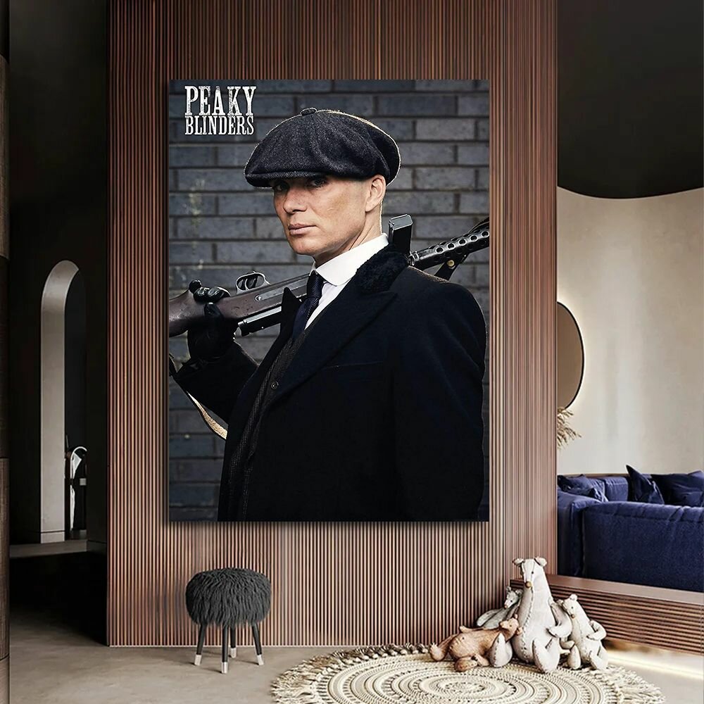 Картина на стену, банда Англии, Томас Шелби, 50х70 см.