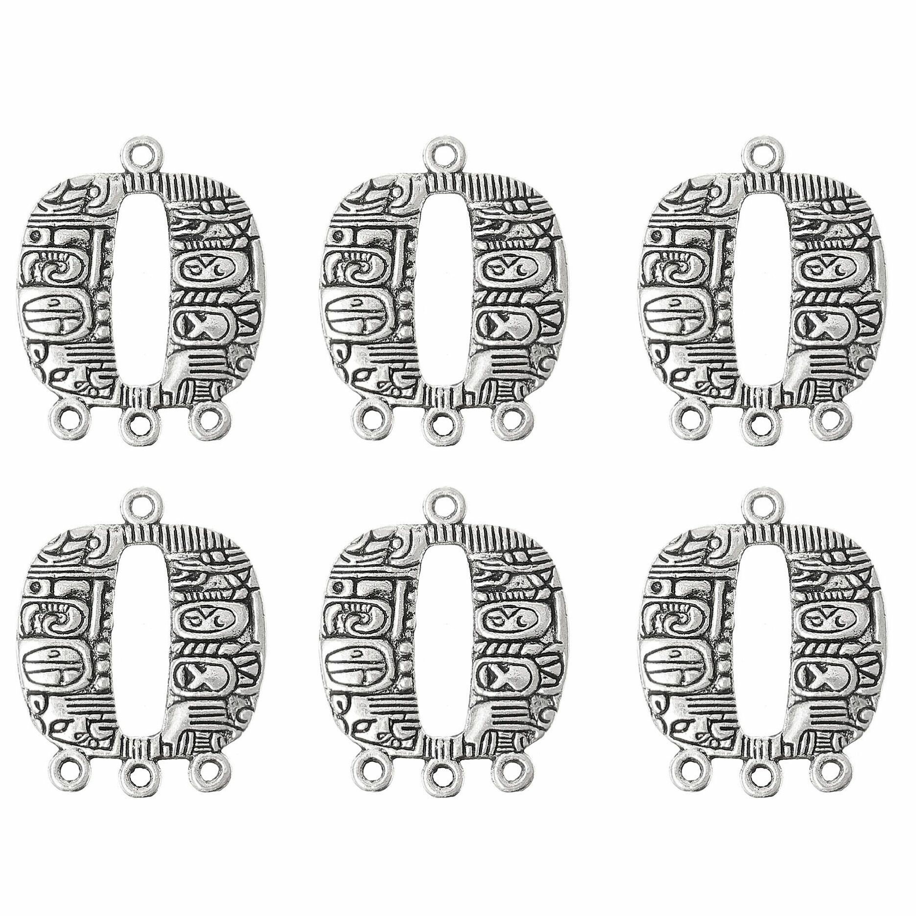 Коннектор на 3 нити "Майя" #2, 6 штук.