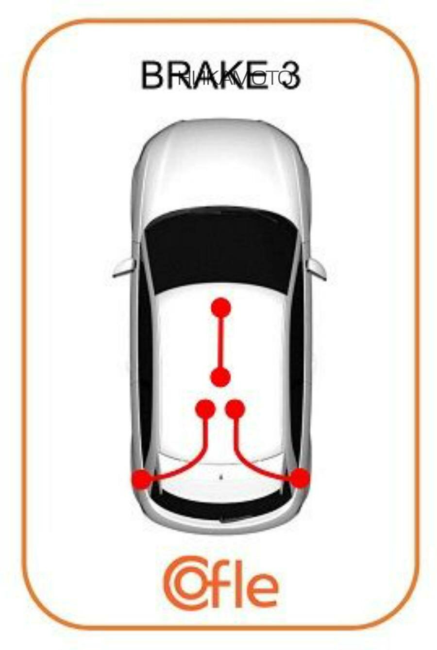 COFLE 92176033 Трос ручного тормоза KIA SPORTAGE 06-