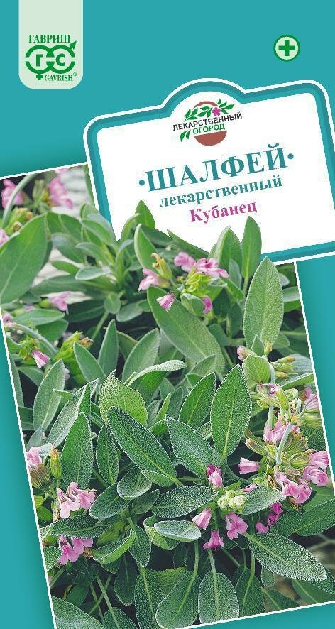 Шалфей лекарственный Кубанец 0.3 г, для дачи, сада, огорода и на рассаду