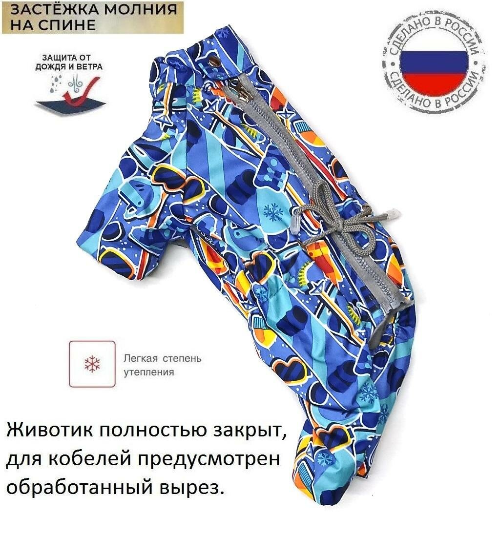 Комбинезон демисезонный на флисе для собак по спинке 20см (20см )