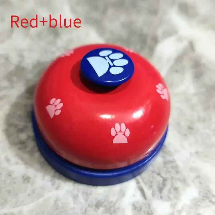 Тренировочный звонок для собак из нержавеющей стали red blue