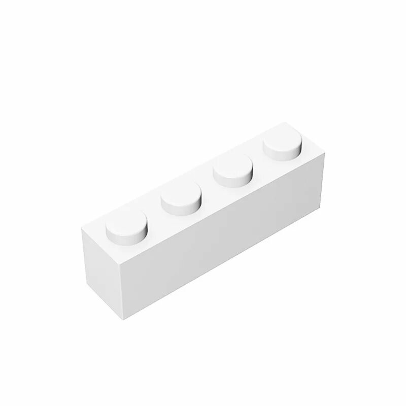 Белый LEGO 1x4 строительный блок (1-white)