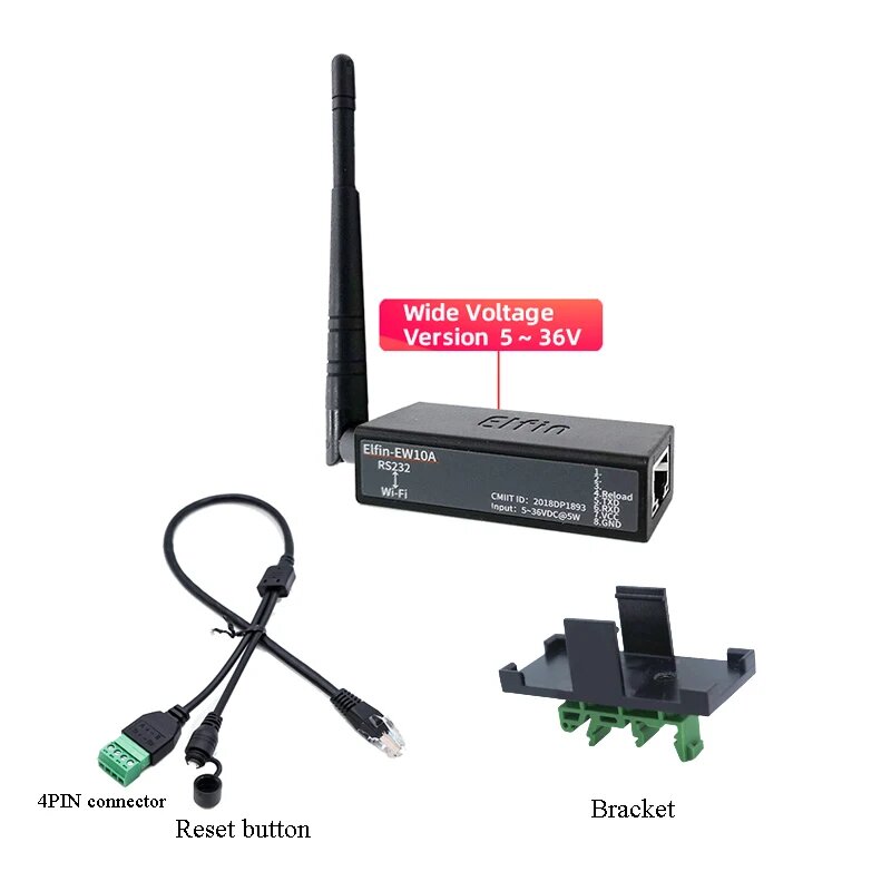 WiFi Преобразователь RS232 Elfin-EW10A EW10A0 Whole Kit