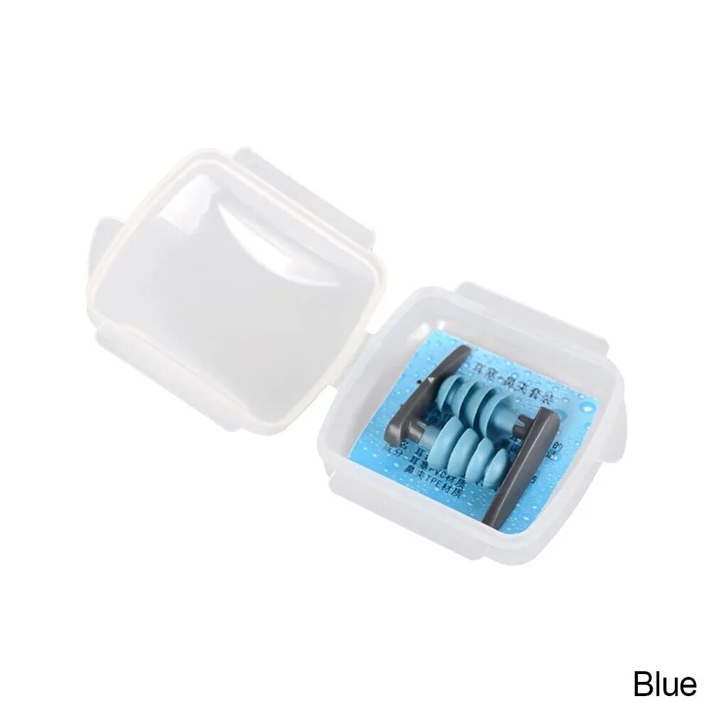 Водонепроницаемые силиконовые беруши для плавания Синий, Синий