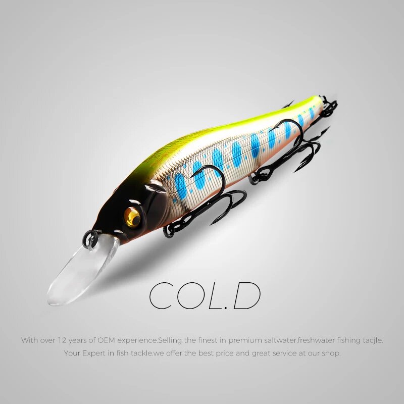 Bearking профессиональный воблер 110 мм 14 г Белый, D