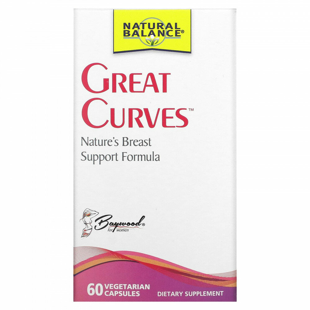 Natural Balance, Women's Health, Great Curves ™, 60 растительных капсул