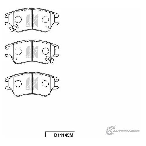 Колодки тормозные дисковые передн HY ATOS 01] KASHIYAMA D11145M