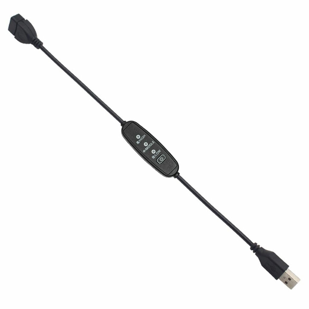 USB-кабель с переключателями-удлинителем для включения вентилятора лампы