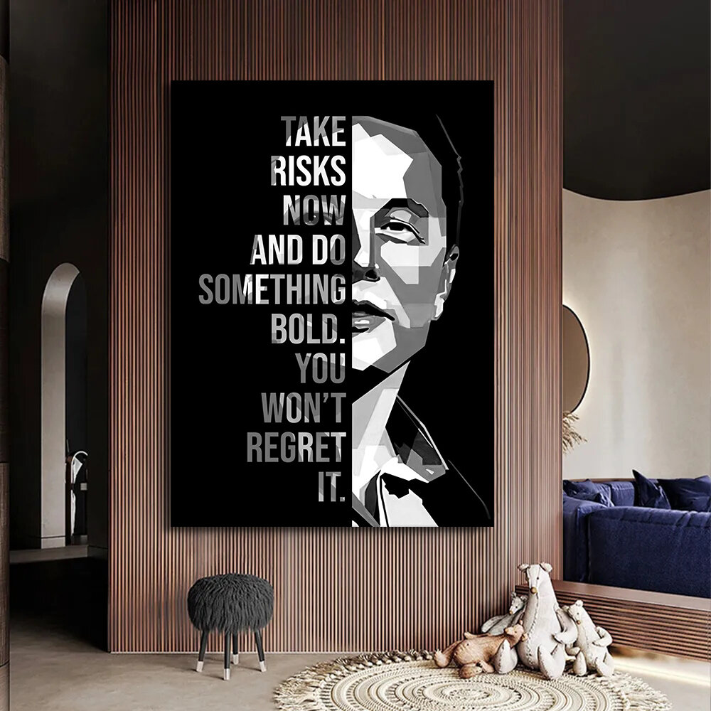 Постер мотивация, картина с деньгами на стену, картина на холсте, 40х60 см.