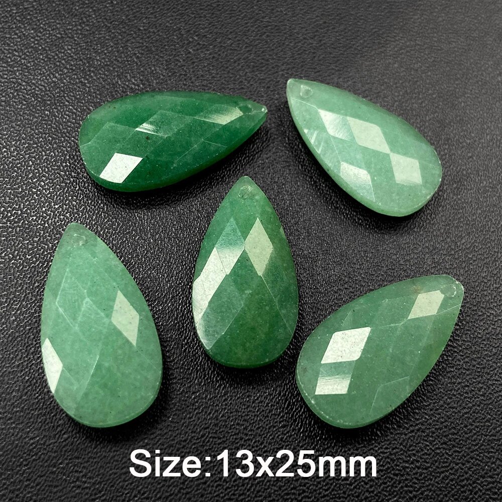 Нефрит изумрудный, 13x25 мм, A2 Green Aventurine