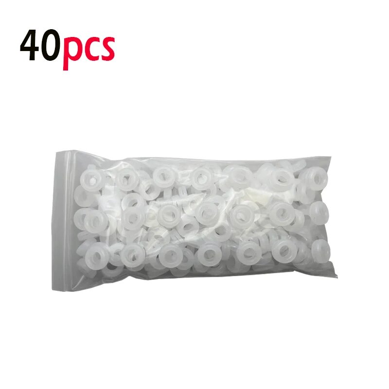 Белые силиконовые заушники для очков, 40шт, transparent-40pcs