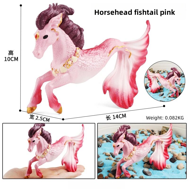 Статичная фигурка единорога из АБС пластика Розовый, Pegasus12