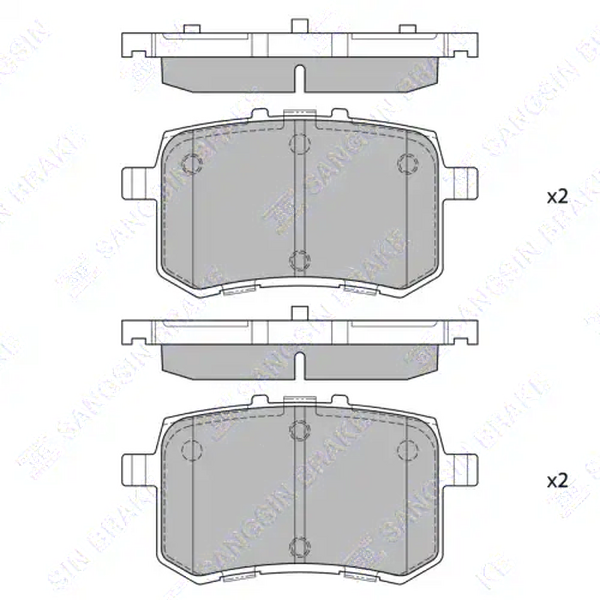 HI-Q SP2775 sp2775 колодки дисковые задние\ Honda (Хонда) Accord (Аккорд) 1.8-2.3 / 2.0td 90-99, rover 600 1.8-2.3 9