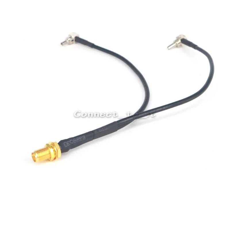 LiiUoDo OL-2959 Разветвитель кабелей SMA female - TS9/CRC9/MCX male RG 316 15/20/30 см RG174 20cm long CRC9