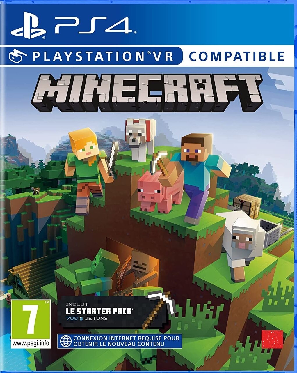 Minecraft Bedrock Playstation 4 (c поддержкой PS VR) [PS4, русская версия] USED