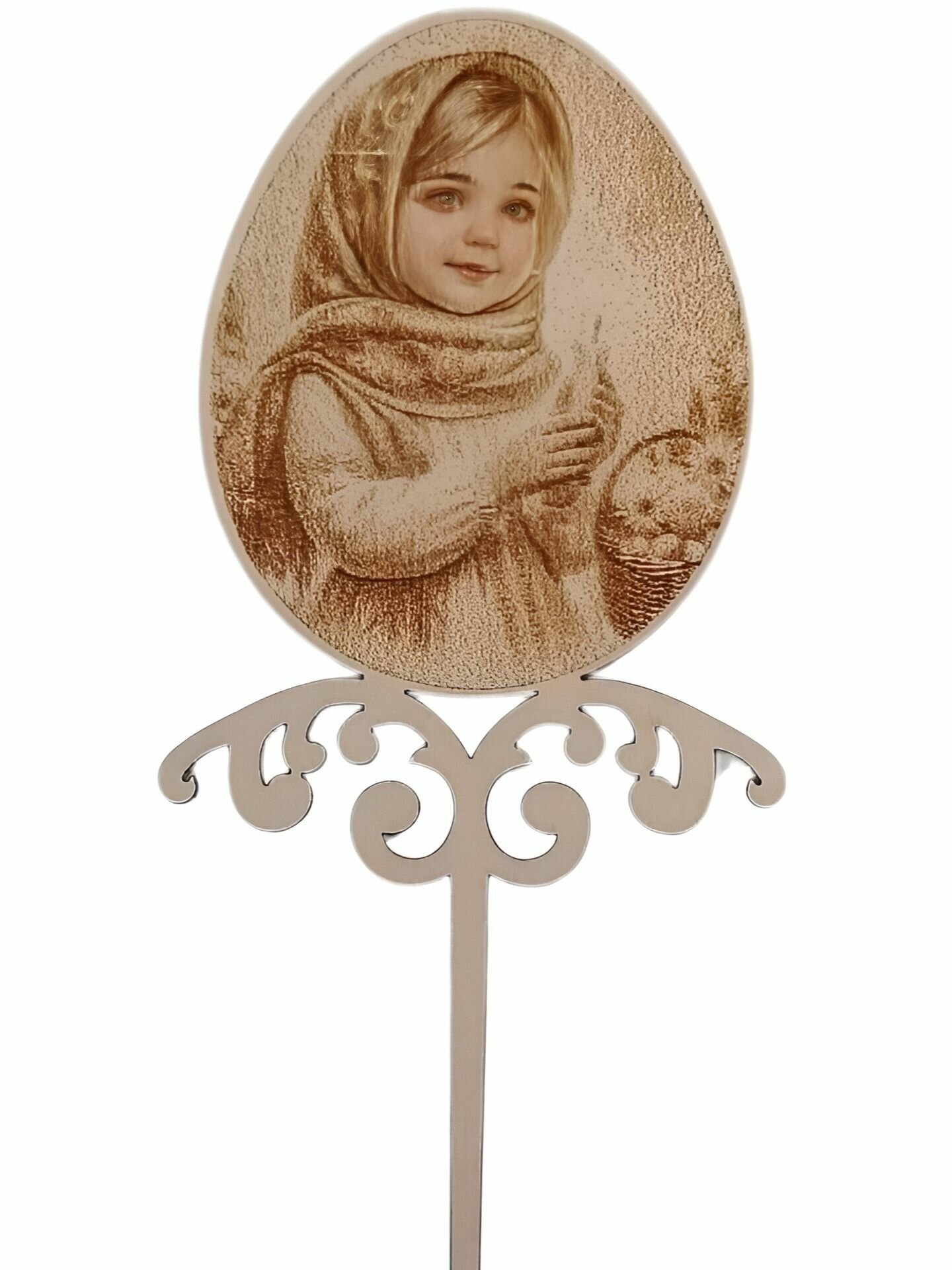 Топпер для кулича пасхальный в ассортименте № 4, 3мм 18*7.5см