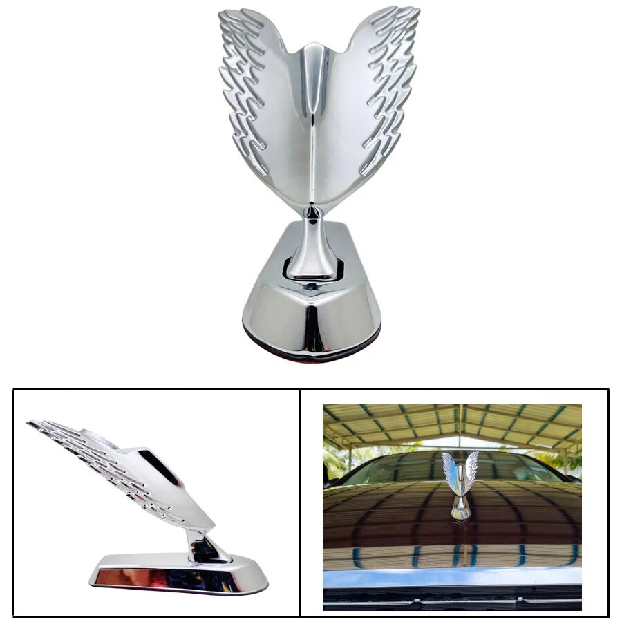 Винтажный универсальный 3D автомобильный логотип, передний орнамент, автомобильный летающий капот, металлическая эмблема, статуя Свободы, крышка капота, декоративный логотип