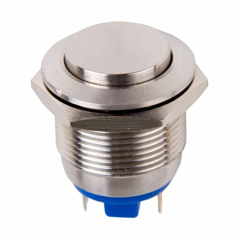 Кнопка антивандальная 19 Б/Фикс (2с) OFF-(ON) выпуклая (PBS-28В-4) REXANT